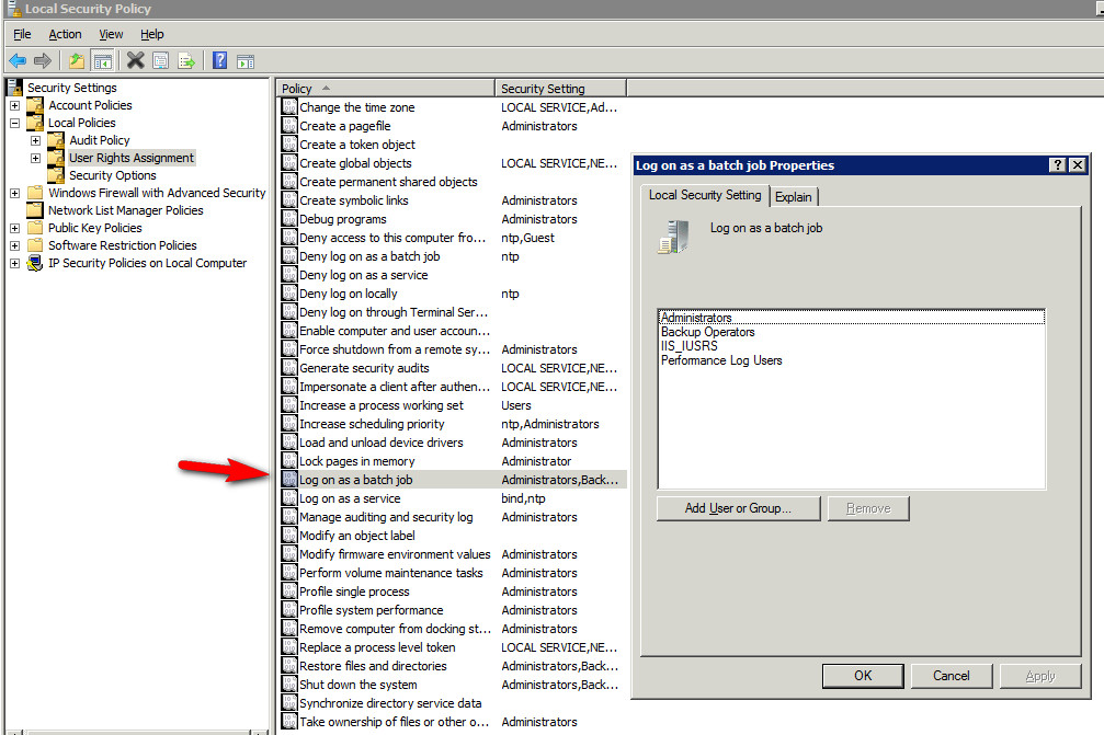 my scheduled task in server 2008 fails - Microsoft (Windows) - Neowin