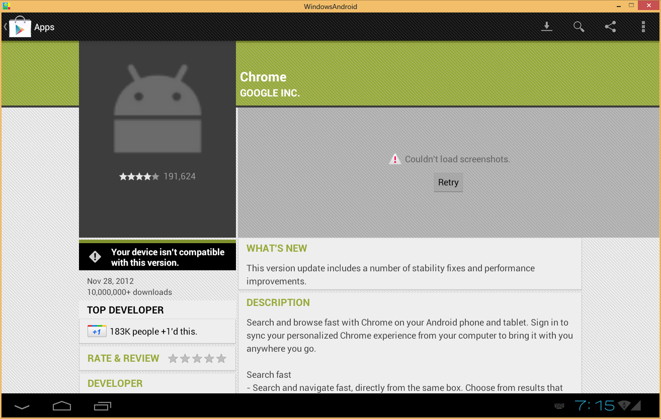 Windowsandroid Run Android From Windows As A Native App Android