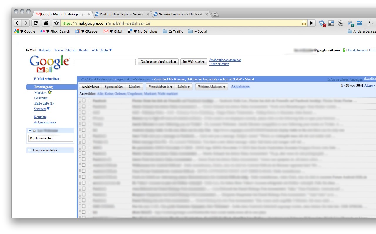 GMail web client all screwed up... - Apple (macOS) - Neowin
