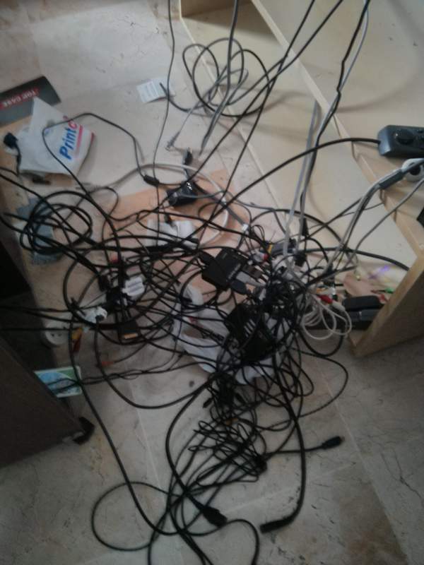 Tangled - How do I manage this cable mess? - Hardware Hangout - Neowin