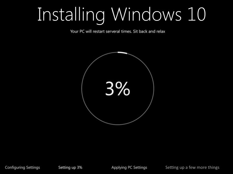 [MOCKUP] A concept of what the Windows 10 final build FULL installation ...
