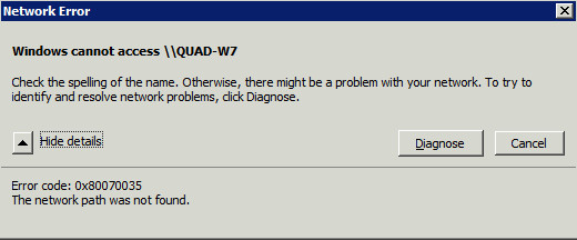 MS Windows Network: The Parameter is Missing - Smart Home, Network ...
