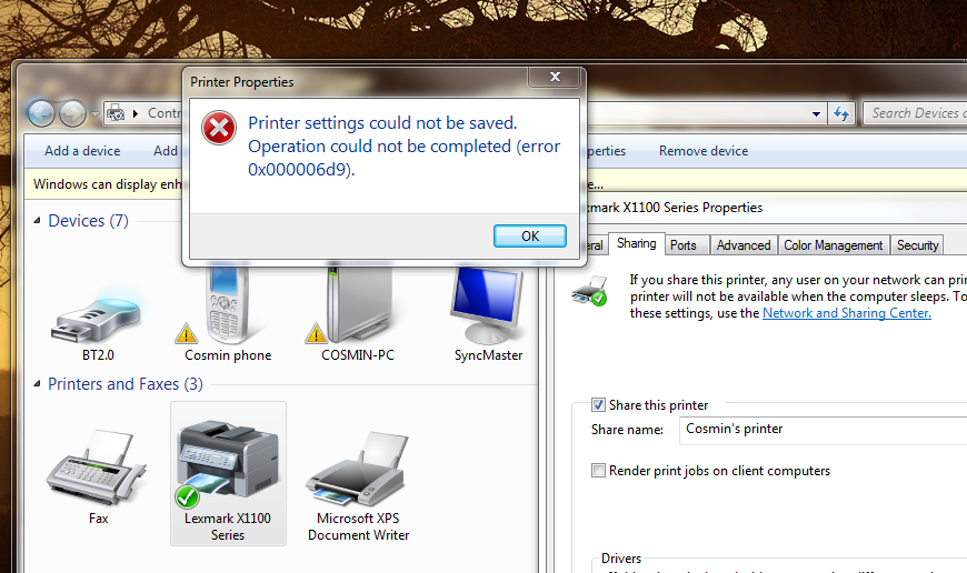 Sharing printer .. - Software Discussion & Support - Neowin