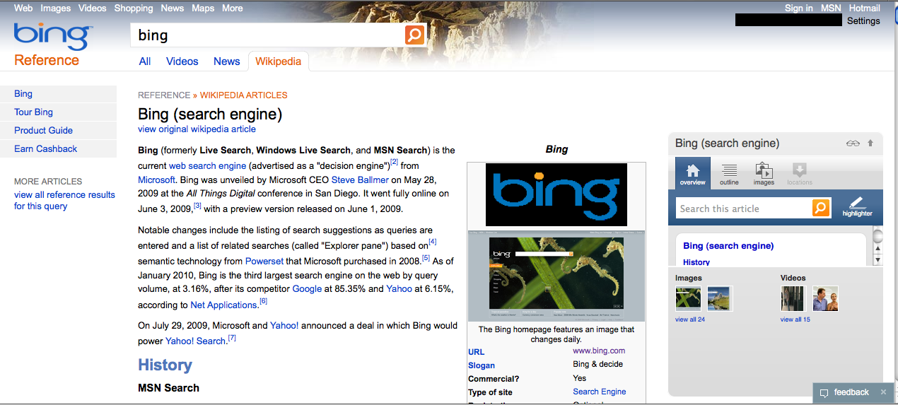 More Bing Spring Refresh Info - Back Page News - Neowin