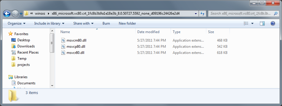 [Win7 (64 bit)] Visual C++ 2005 Redistributable - Microsoft (Windows ...