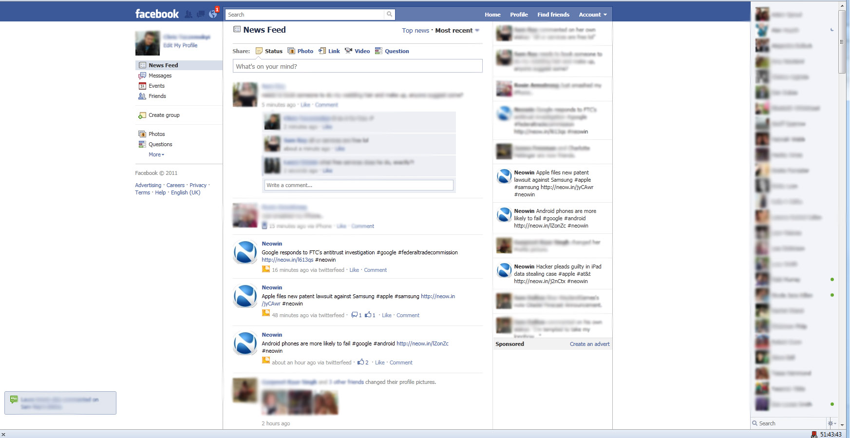 Weird Facebook Layout - General Discussion - Neowin