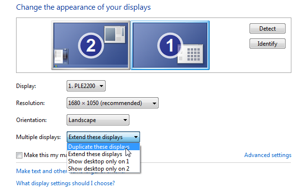 [Win 7] 2 Monitors - But Want to Display the Same Thing? - Microsoft ...