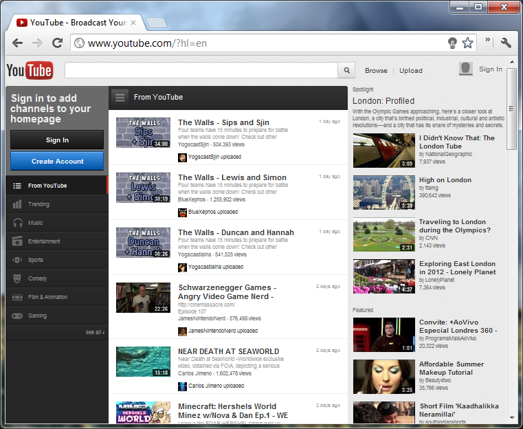 YouTube homepage gets a major resdesign - Back Page News - Neowin