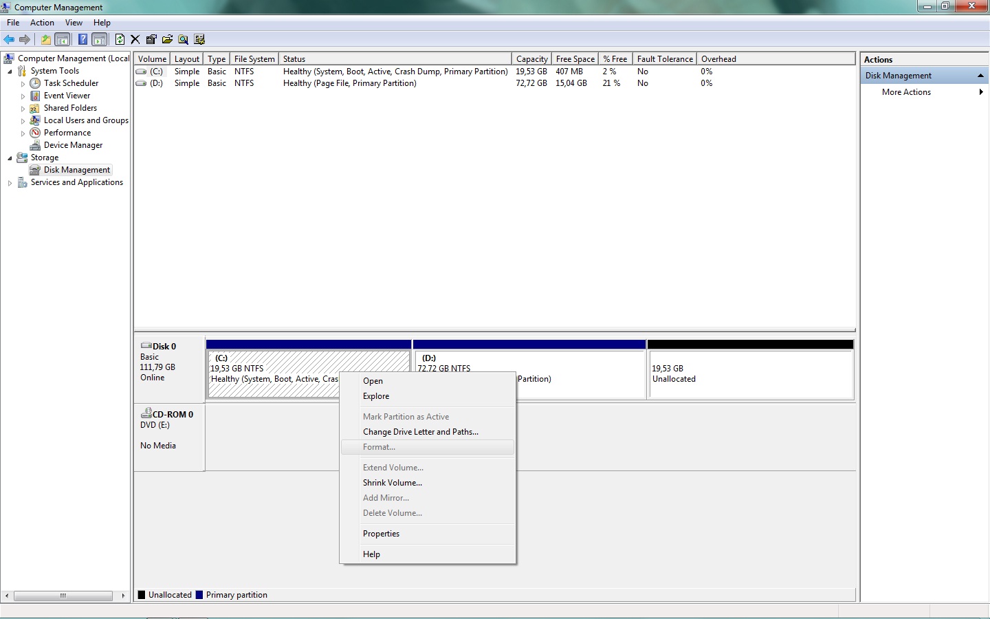 Extend my primary partition using Storage Management Tools - Microsoft (Windows) - Neowin