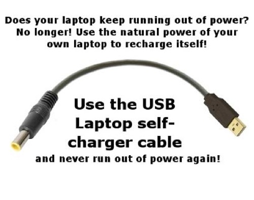 The ultimate laptop charger - Jokes & Funny Stuff - Neowin