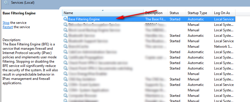 Base Filtering Engine Won't Start, Error 5: Access is Denied. [Windows ...