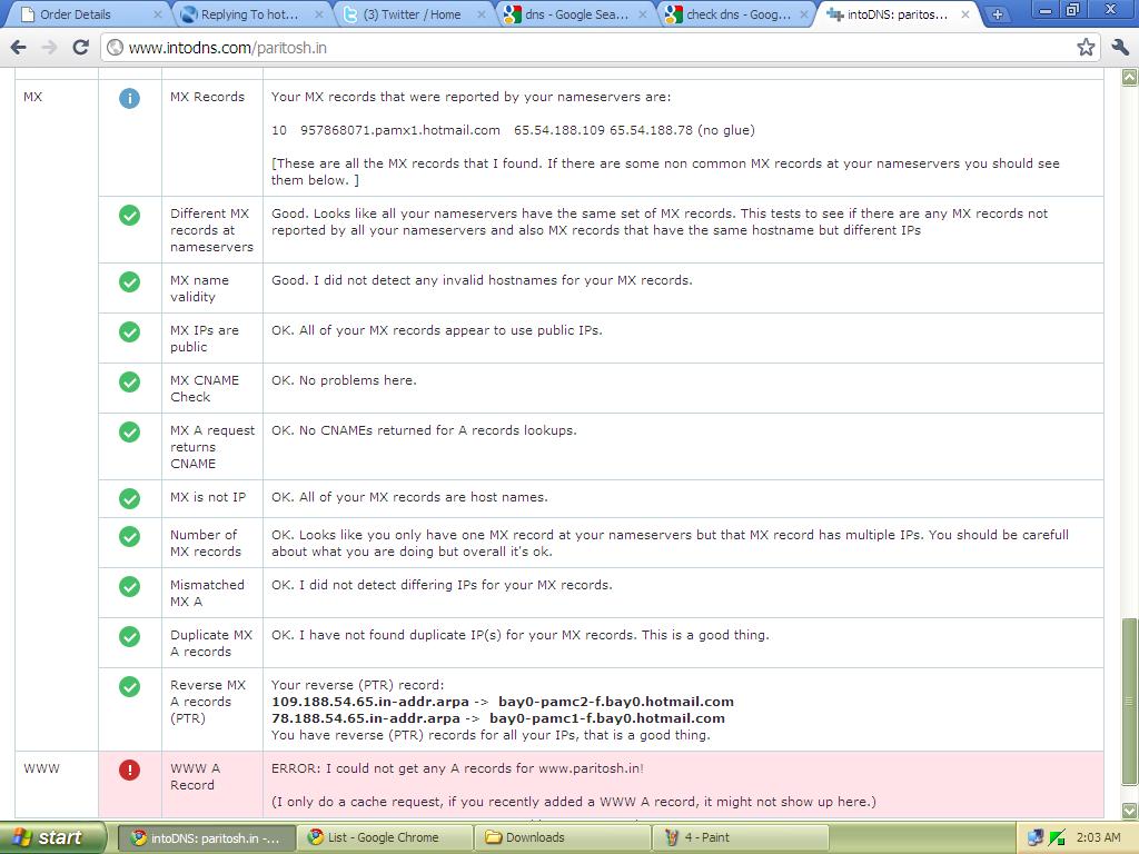 hotmail delivery status and DNS related issue - Smart Home, Network ...