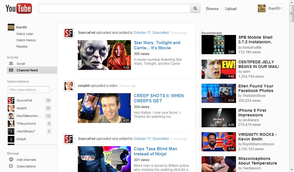 YouTube Home Page - NEW LOOK! - Back Page News - Neowin