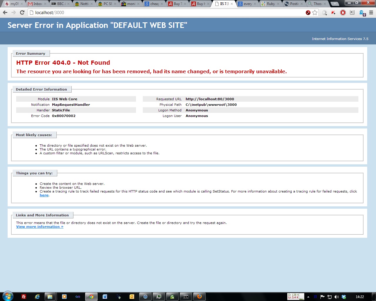 Error With Ruby Programming C C Java Vb Net Etc Neowin 