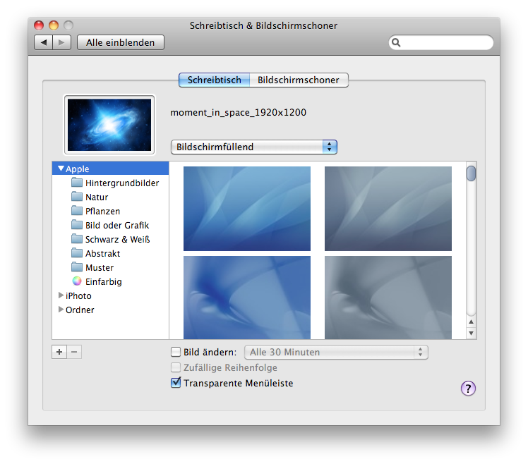 change thumbnail preview size when changing desktop background? - Apple ...