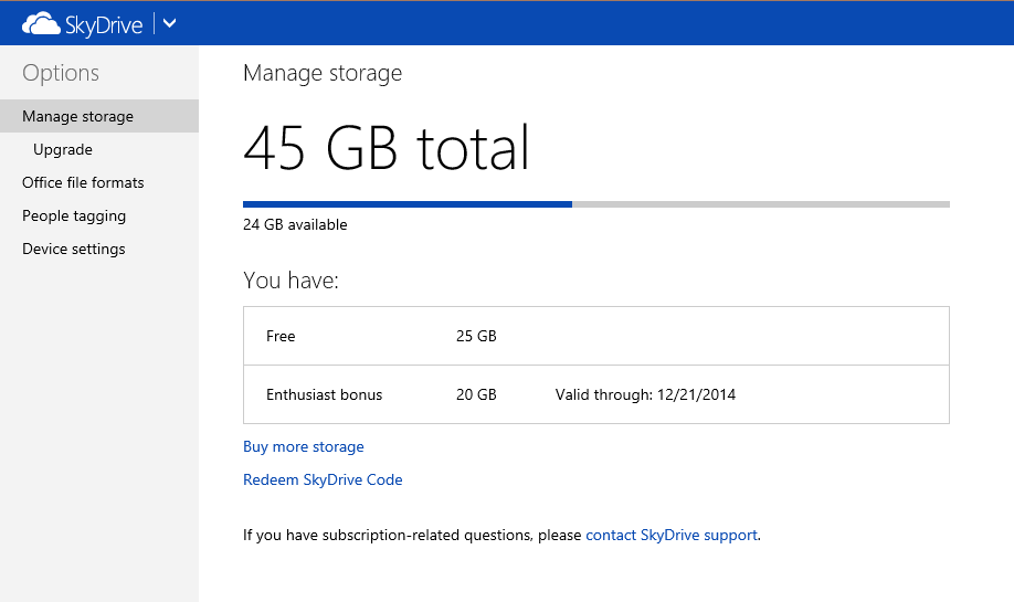 Extra 20 GB of free Microsoft SkyDrive storage for one year - Windows Phone/Mobile - Neowin