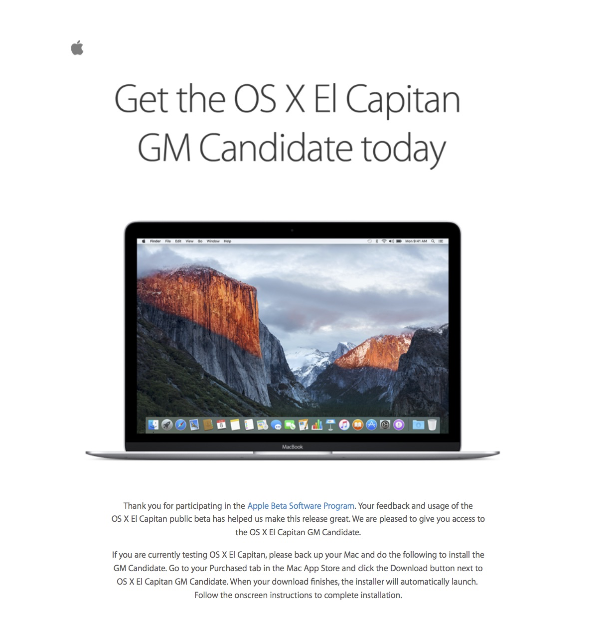 OS X El Capitan GM Candidate Released..... - Apple (macOS) - Neowin