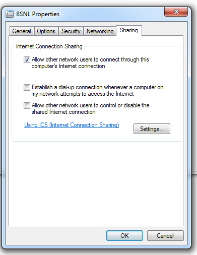 Problem while sharing Internet between 2 machines - Smart Home, Network ...