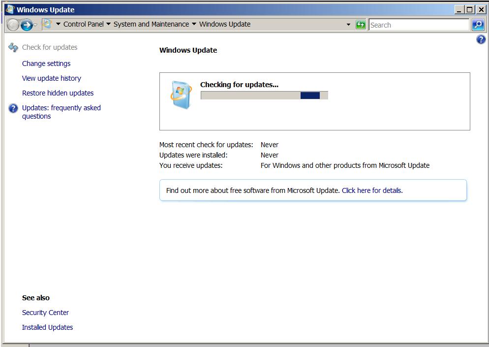 Windows Vista Home Basic SP2 - Windows Update won't work - Microsoft (Windows) - Neowin