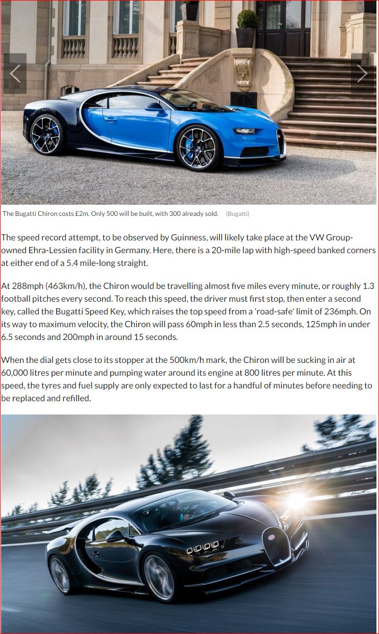 Bugatti Chiron set to try top speed world record - The Neobahn - Neowin