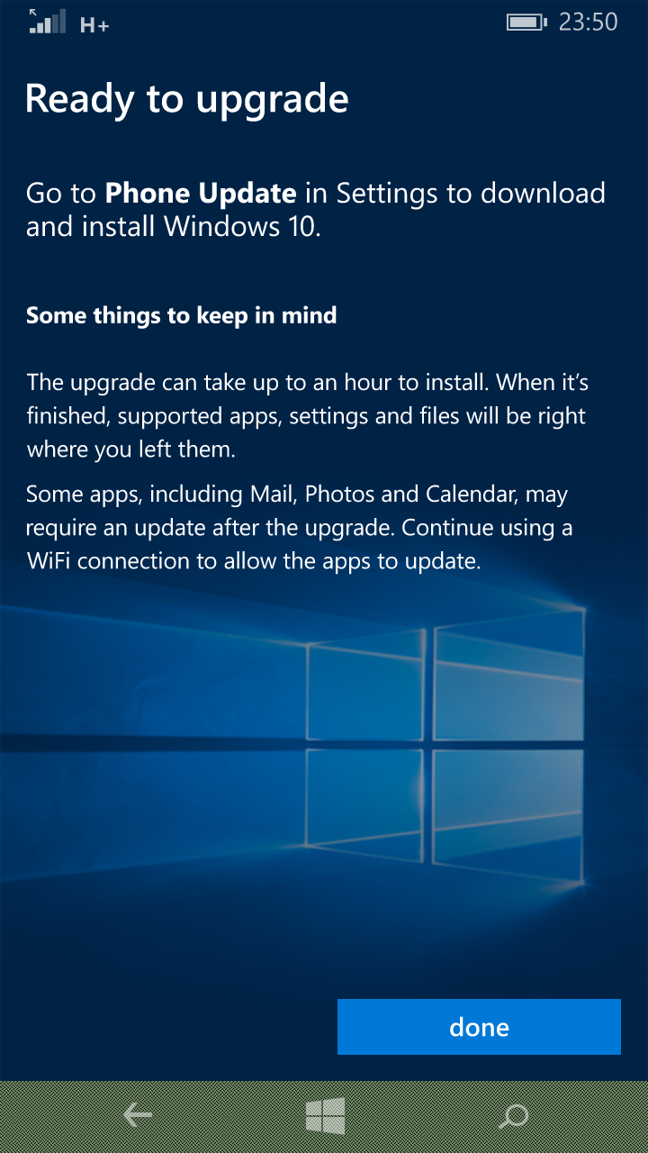 Windows 10 mobile upgrade - Microsoft (Windows) - Neowin