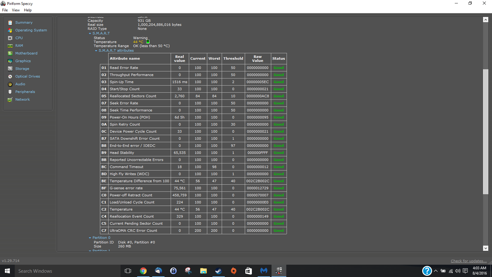 Brand New Computer Has Reallocated Sectors - Hardware Hangout - Neowin