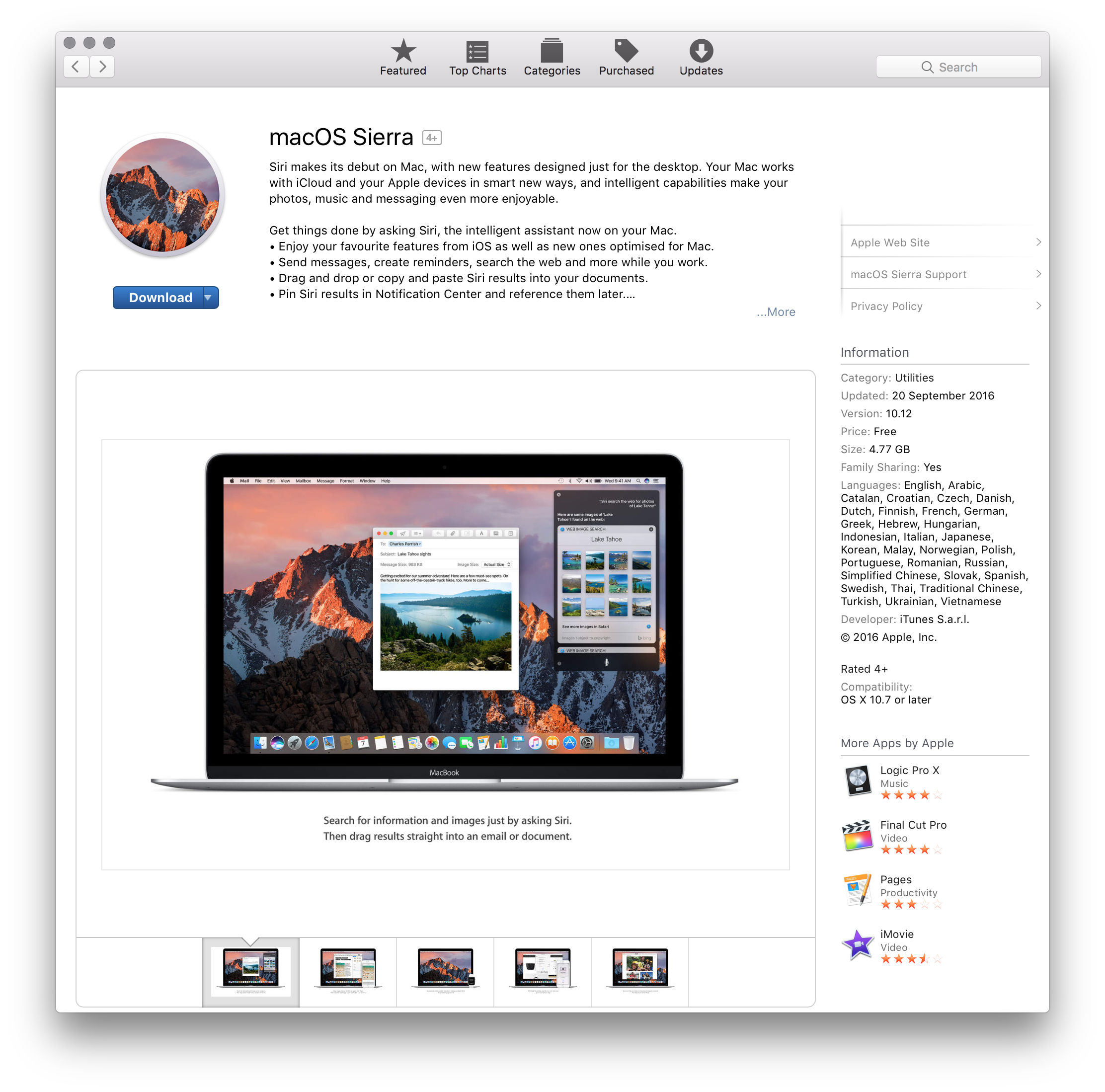 macOS 10.12 Sierra is available for download. - Apple (macOS) - Neowin