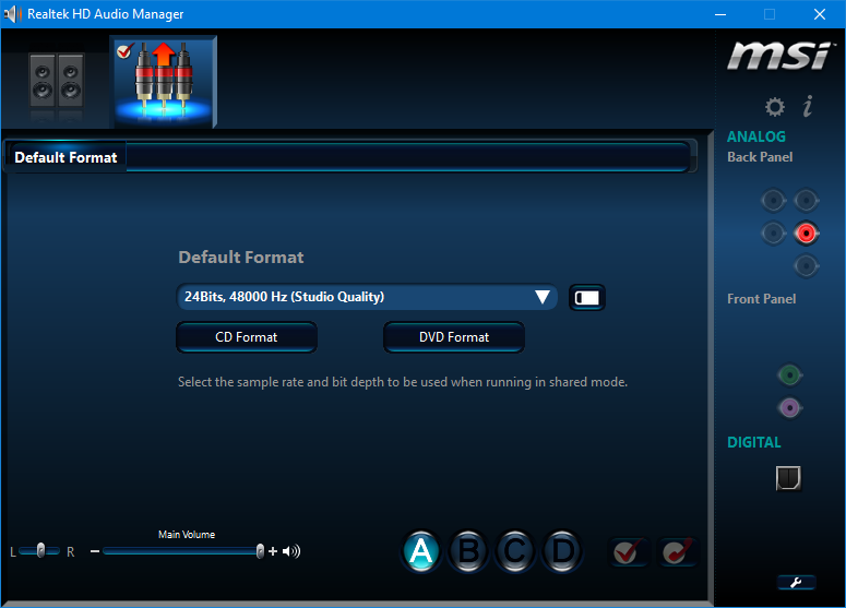 Connected PC to AV receiver via. optical, only stereo available ...