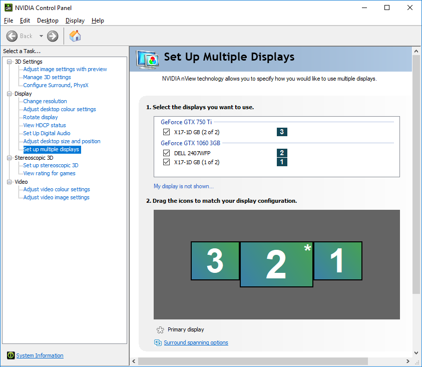Multi monitor setup help - Hardware Hangout - Neowin