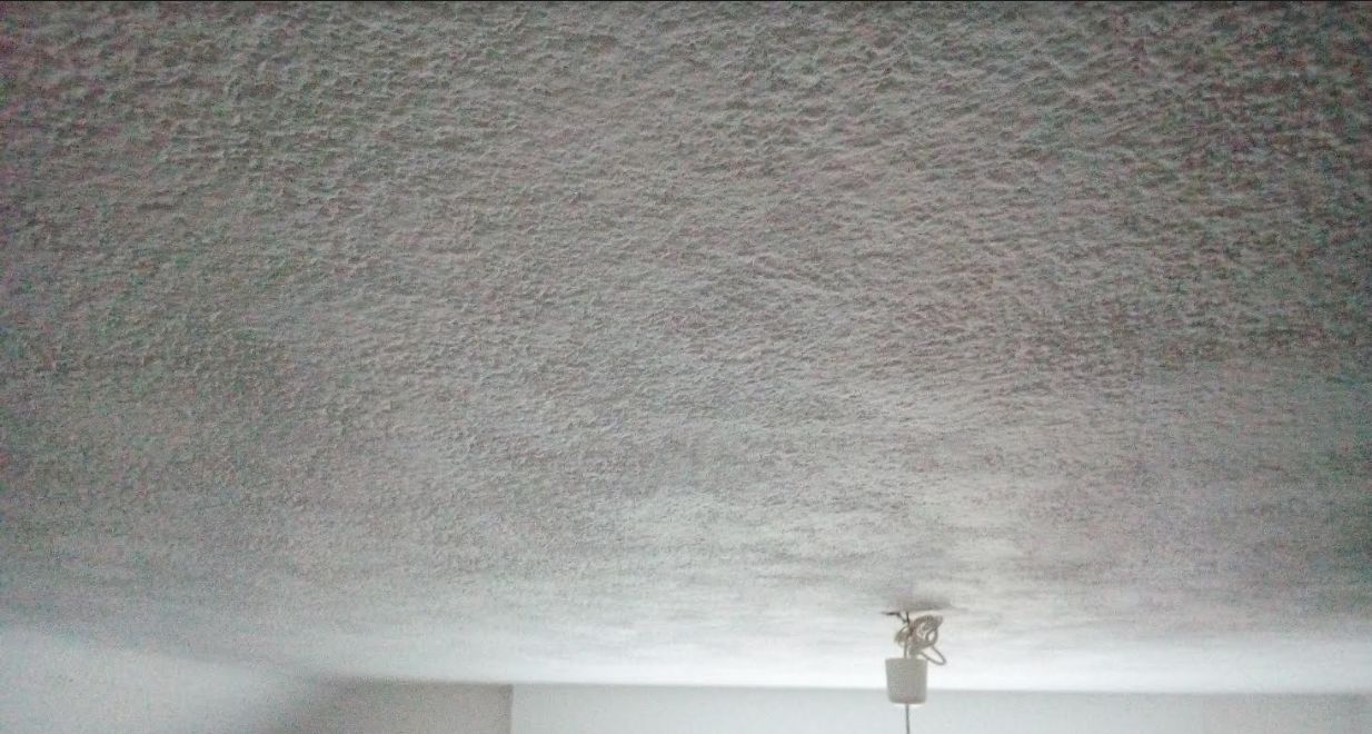 painting the ceiling fails permanently - all looks pretty awful ...