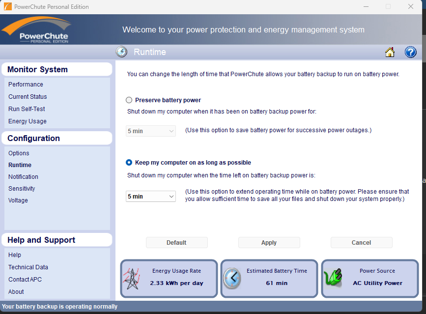 New Replacement Battery in APC Battery Backup - Hardware Hangout - Neowin