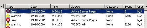 ASP and W3SVC errors - Microsoft (Windows) - Neowin