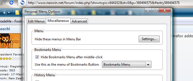 Bookmark Folder Menus - Web Browser Discussion & Support - Neowin