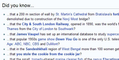 [Pic] Wikipedia "Did you know..." - Jokes & Funny Stuff - Neowin