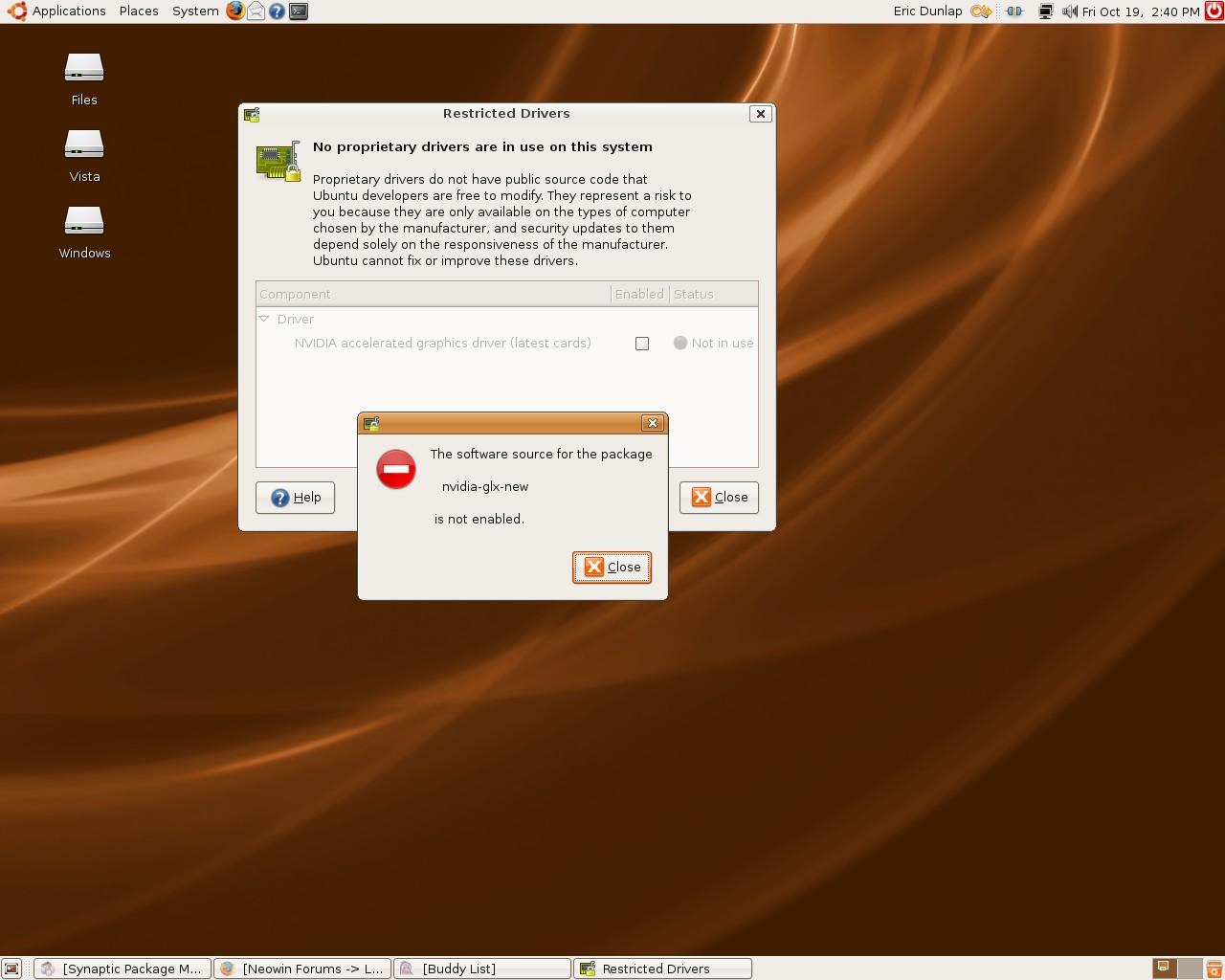 Ubuntu (Gutsy) is being a pain - Linux - Neowin