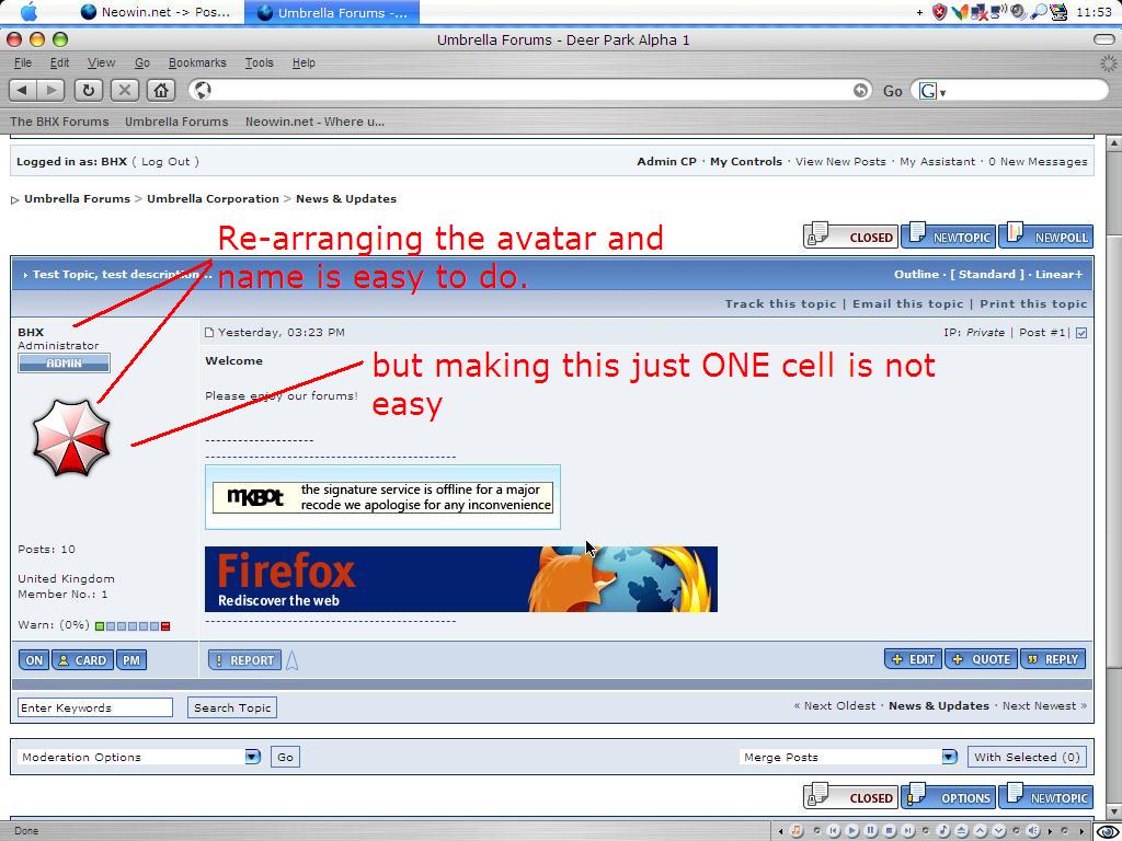 HELP! --> IPB 2.0 HTML Coding! - Web Design & Development - Neowin