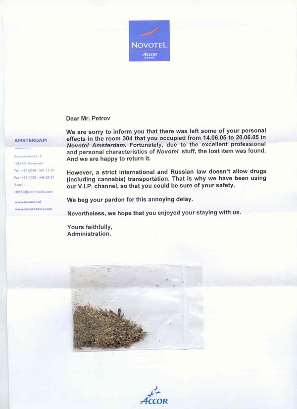 Novotel Letter - Jokes & Funny Stuff - Neowin