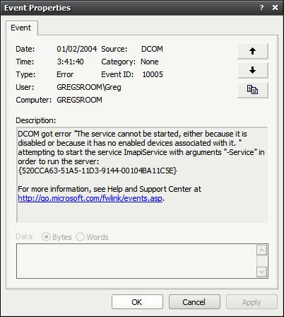 DCOM error on startup - Microsoft (Windows) - Neowin