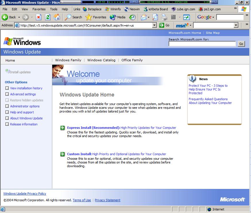 Windows Update Version 5 Beta News - Microsoft (Windows) - Neowin