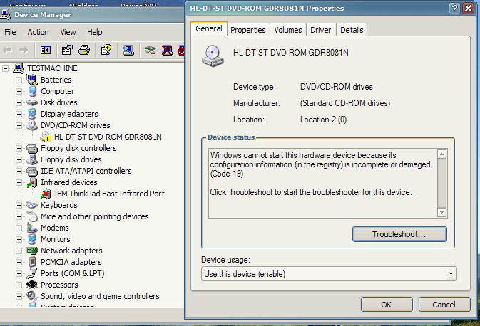 DVD-ROM Device Manager Conflict - Microsoft (Windows) - Neowin