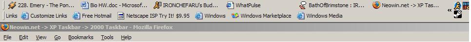 XP Taskbar -> 2000 Taskbar - Microsoft (Windows) - Neowin