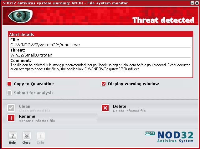 Win32/Small.o Trojan VS NOD32 - Software Discussion & Support - Neowin