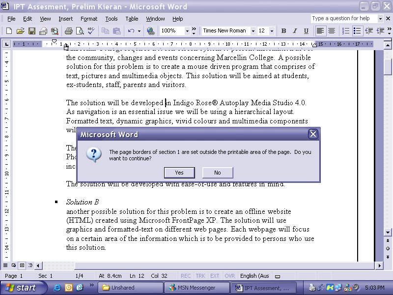Microsoft Word XP won't print borders - Software Discussion & Support ...