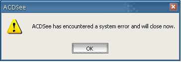 ACDSee Error - Software Discussion & Support - Neowin