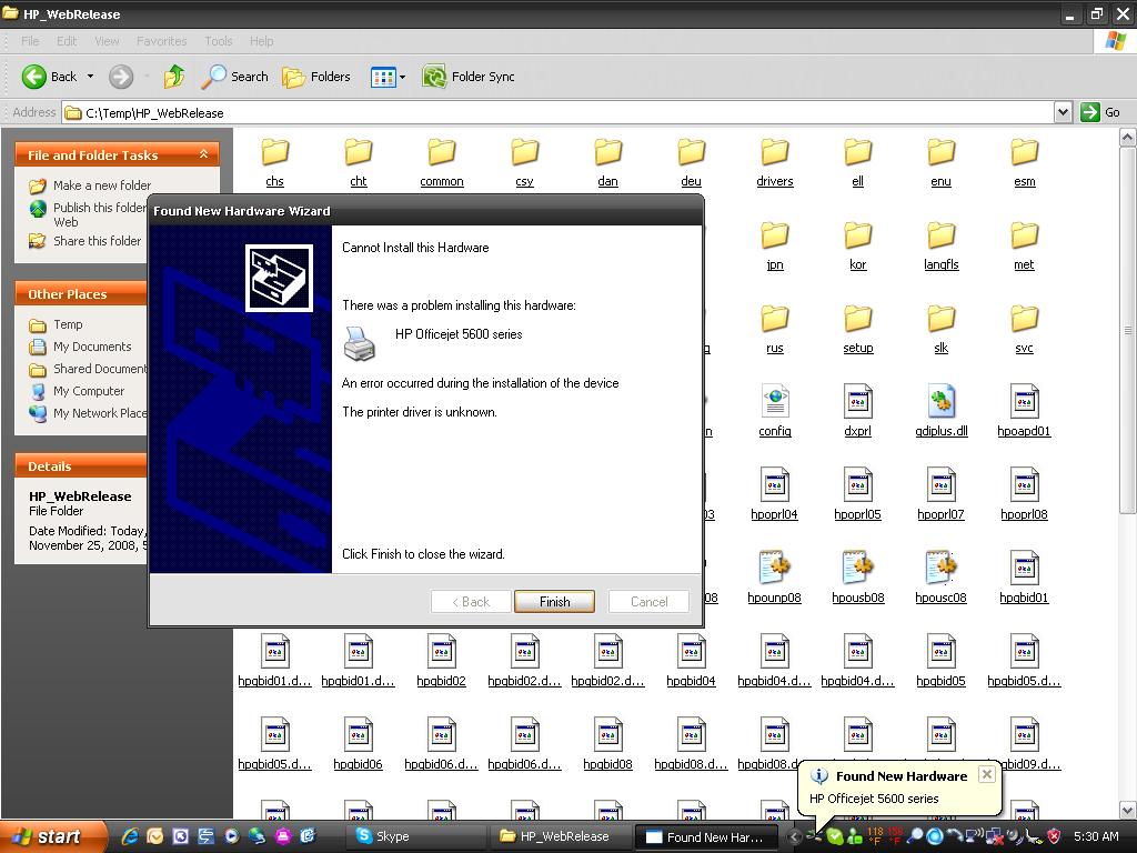 HP 5610 Install Fails! - Hardware Hangout - Neowin