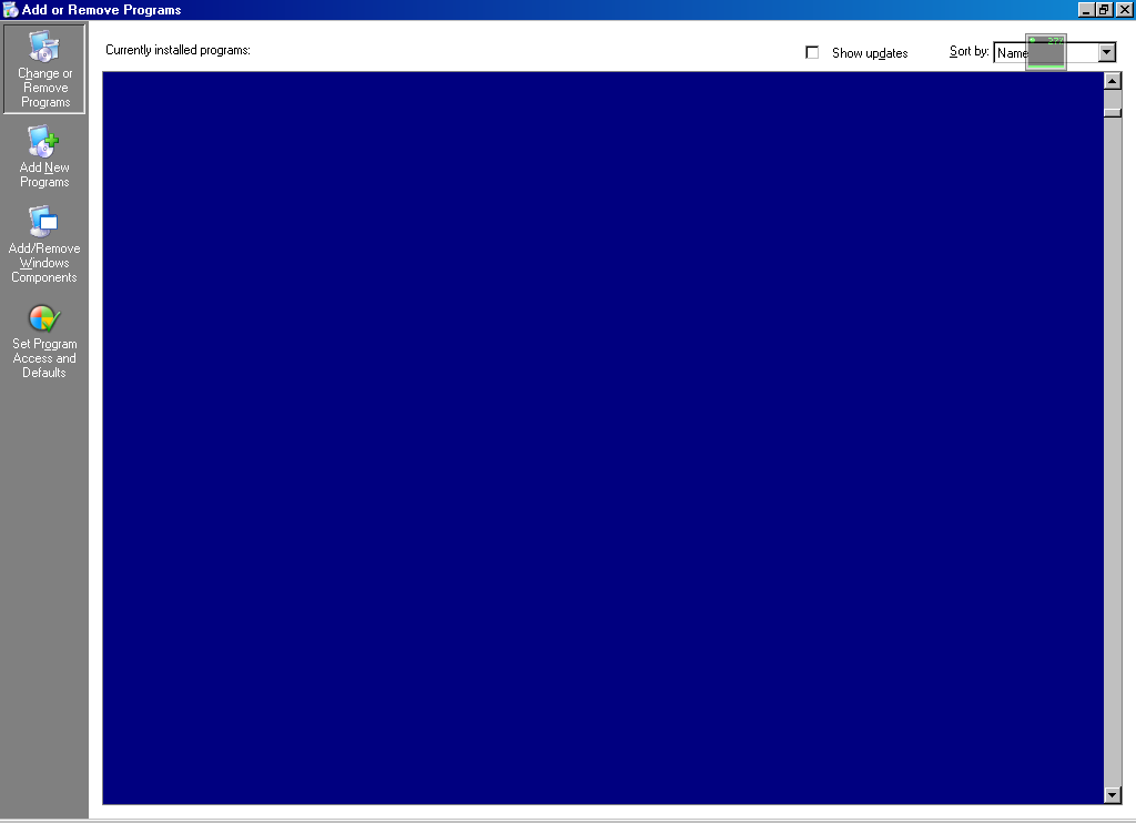 weired space at Add or Remove Programs - Microsoft (Windows) - Neowin