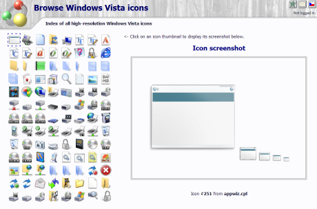 List of all high-resolution Vista icons - Tips, Tweaks & Customization ...