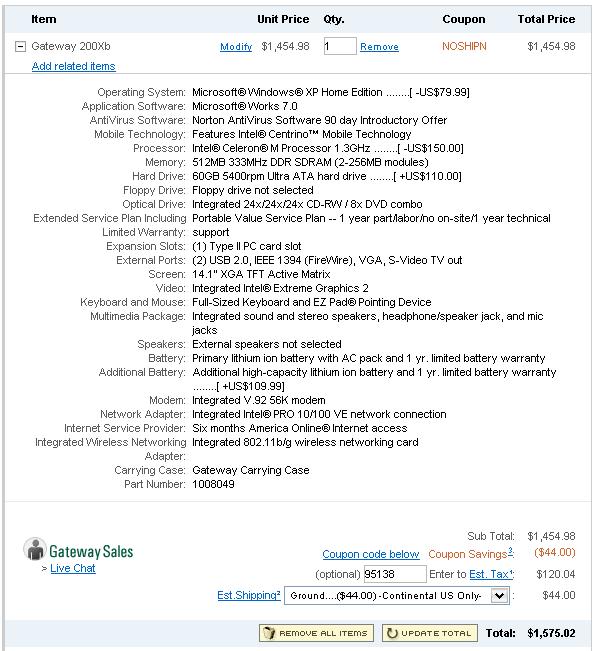Gateway 200X: Recommendations? - Hardware Hangout - Neowin