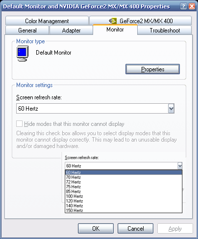 Monitor Refresh Rates - Hardware Hangout - Neowin