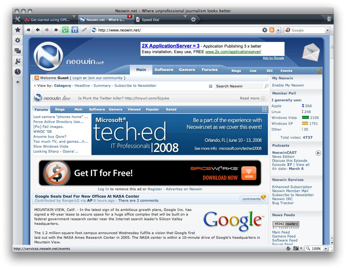 Looking Sharp - Opera's new skin - Back Page News - Neowin